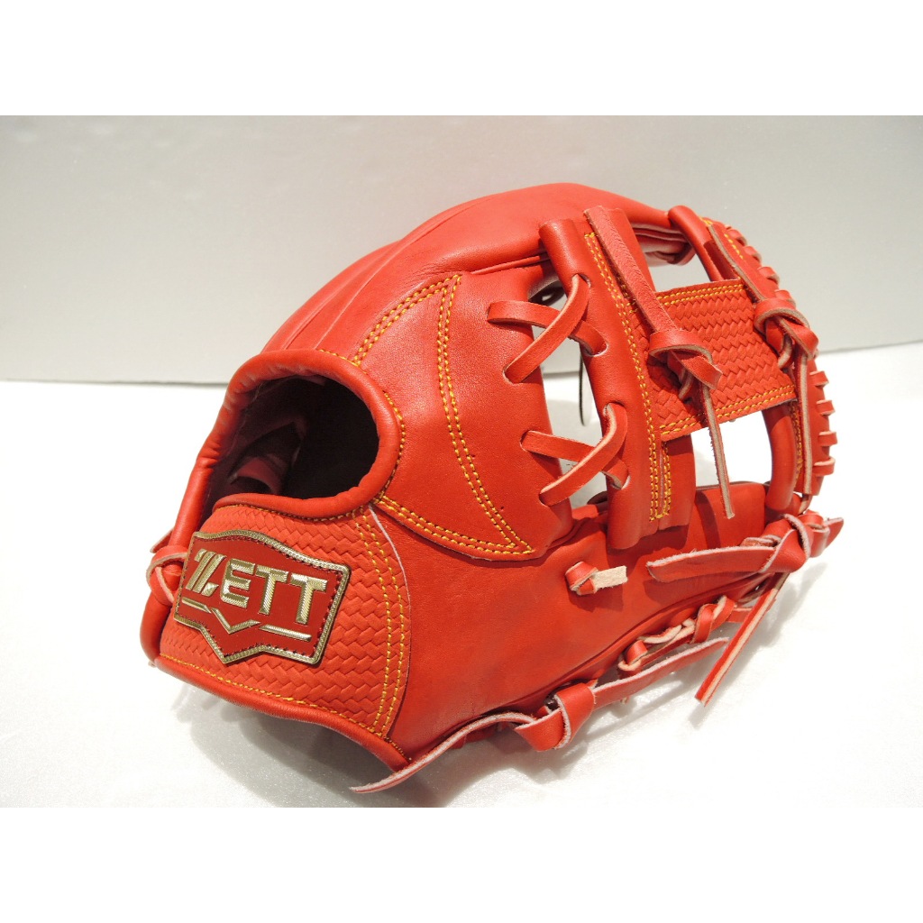 日本品牌 ZETT 365系列 A級硬式牛皮 棒壘球 野手手套 工字檔 日本紅(BPGT-36504)附贈手套袋 | 蝦皮購物