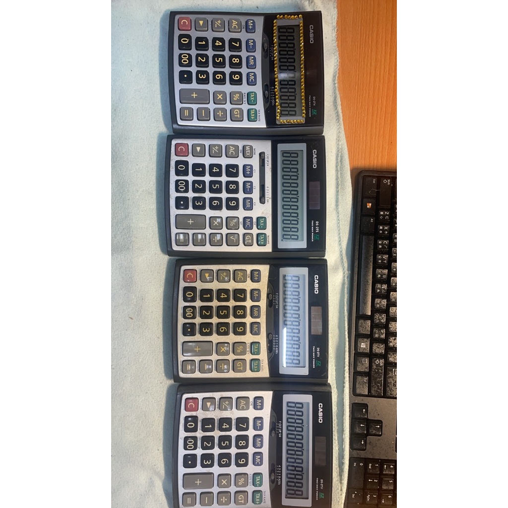 CASIO [10.12.14位] 桌上型二手計算機 DS-1TV /DS-2TV /3V 123TS 功能正常隨機出貨 | 蝦皮購物
