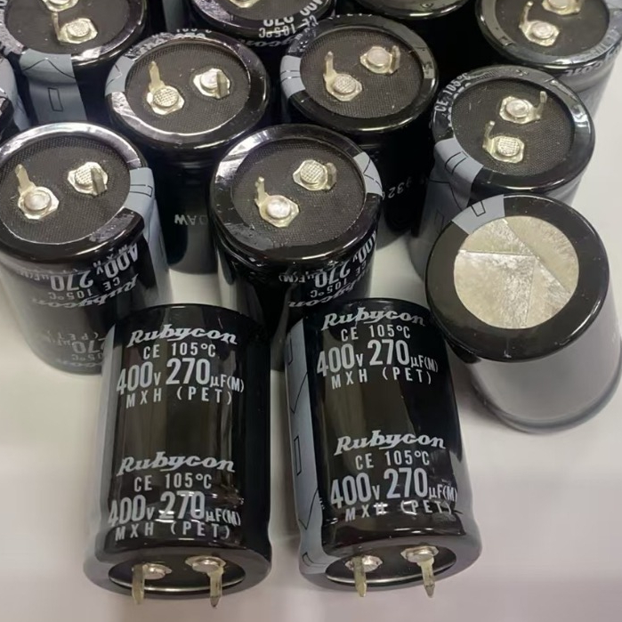 台灣現貨 RUBYCON 270uF/400V 尺寸25X35mm 鋁質電解電容 牛角電容 (SNAP) | 蝦皮購物