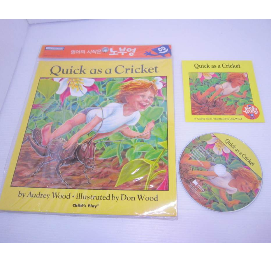 「二手書」(附CD) Quick as a Cricket 英文繪本 Wood Audrey (JY books) | 蝦皮購物