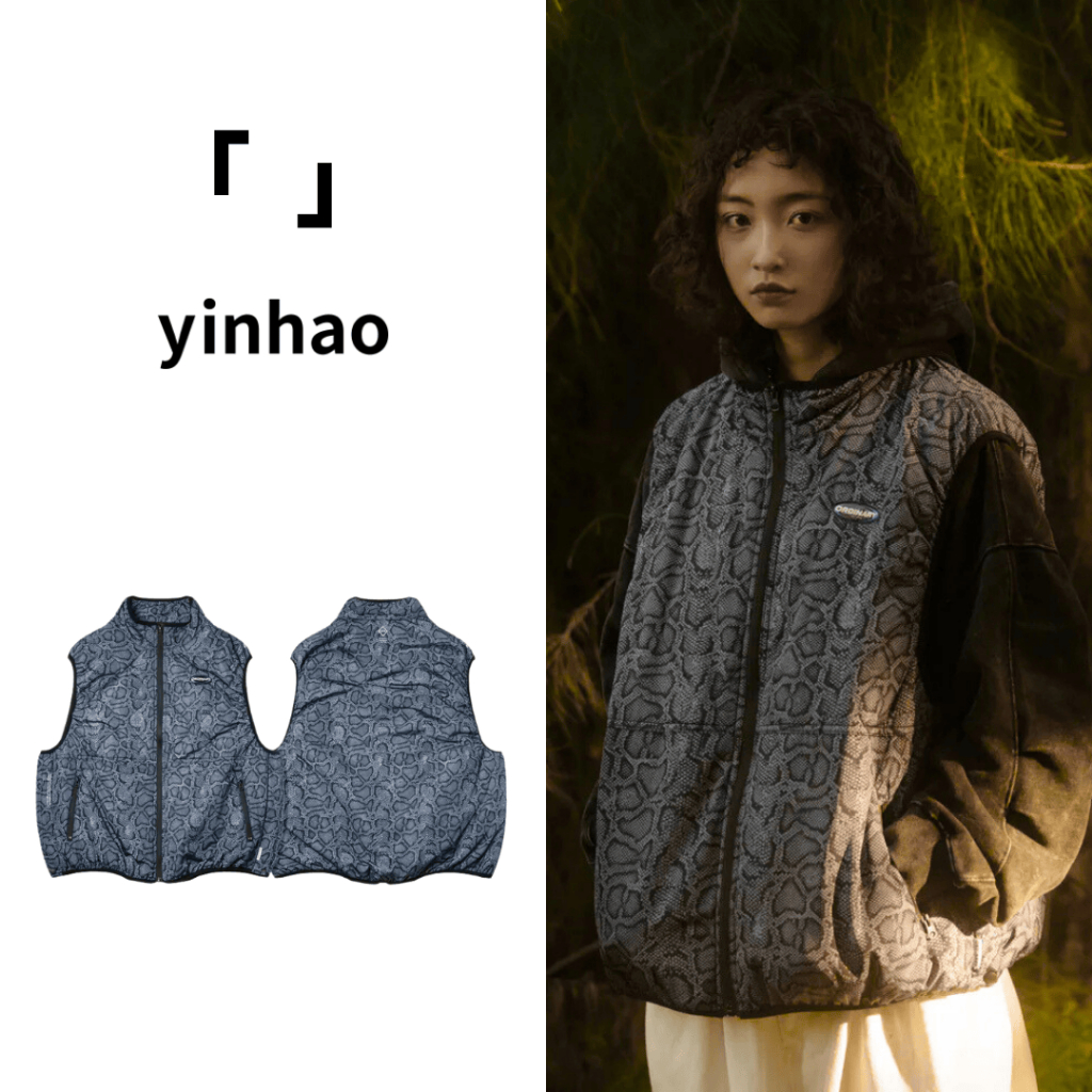 【yinhao】ORDINARY ｜特殊紋路機能鋪棉背心 防潑水 保暖 街頭 | 蝦皮購物