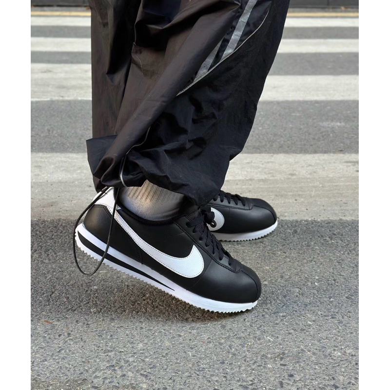 247sstore 】 男款 Nike Cortez 阿甘鞋 休閒鞋 零碼 功夫鞋 黑白 DM4044-001 | 蝦皮購物