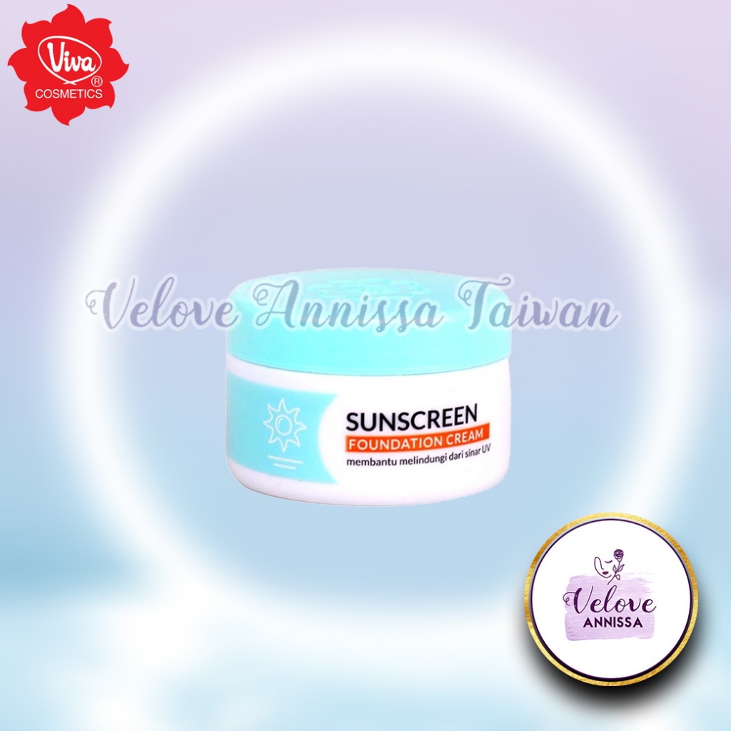 Viva Sunscreen UV Foundation Cream Muka Krim Wajah Pelembab | 蝦皮購物