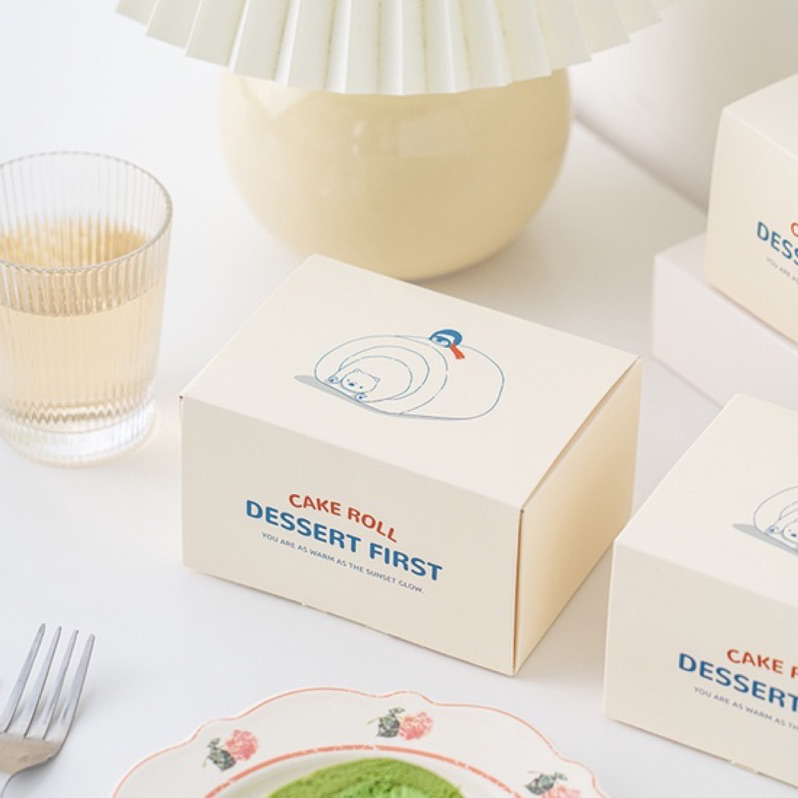 AM好時光【M503】日系甜點風 戚風蛋糕捲 包裝盒 含蛋糕底拖 乳酪蛋糕盒 海綿蛋糕盒 甜點盒 西點盒 餅乾盒 | 蝦皮購物