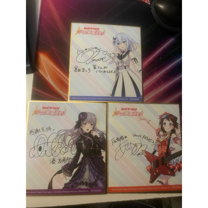 BanG Dream 2023聲優台灣粉絲見面會 限量簽名板 | 蝦皮購物