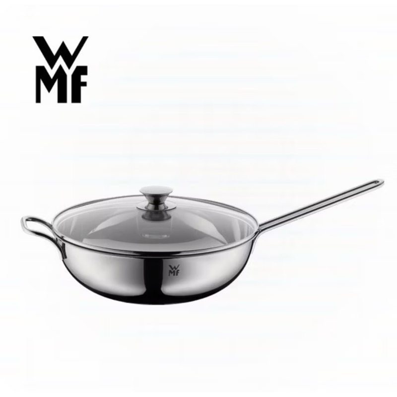 現貨 全新德國WMF 30cm中式炒鍋(含蓋) 304不銹鋼炒鍋 電磁爐可用 30cm 無塗層 中華炒鍋 | 蝦皮購物
