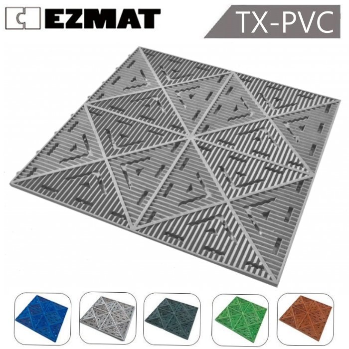 大興塑膠 EZMAT TX-PVC重步紋組合式止滑墊 軟性材質可捲曲設計 軟性止滑墊 立體紋路 耐壓耐磨防滑地墊 防滑墊 | 蝦皮購物