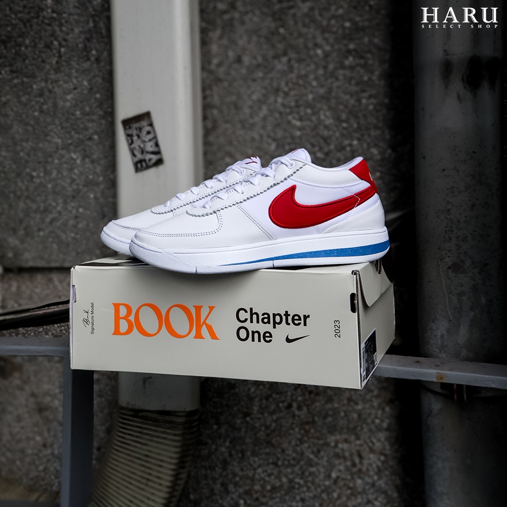 NIKE Book 1 Forrest Gump 阿甘鞋 白藍紅配色 實戰 XDR耐磨 男生籃球鞋 FJ4250-105 | 蝦皮購物