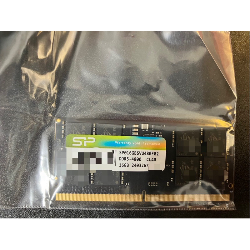 （二手）（SP廣穎)Silicon Power 廣穎電通 DDR5 4800 16GB 筆記型 1.1V 黑色 | 蝦皮購物