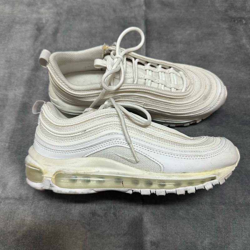 二手Nike Air Max 97 DH8016-100 全白 女鞋 尺寸24公分 | 蝦皮購物