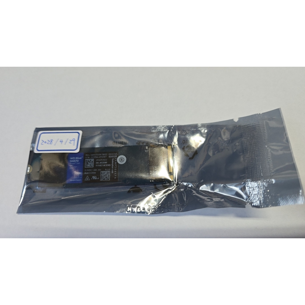 含稅 全新保內 WD 500GB 500G SN570 M.2 SSD 保至2028/04/29 固態硬碟 03H101 | 蝦皮購物