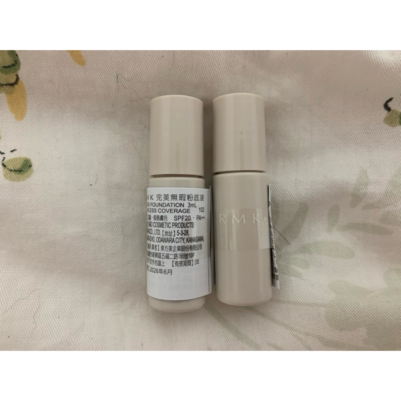 Rmk完美無瑕粉底液102 3ml | 蝦皮購物