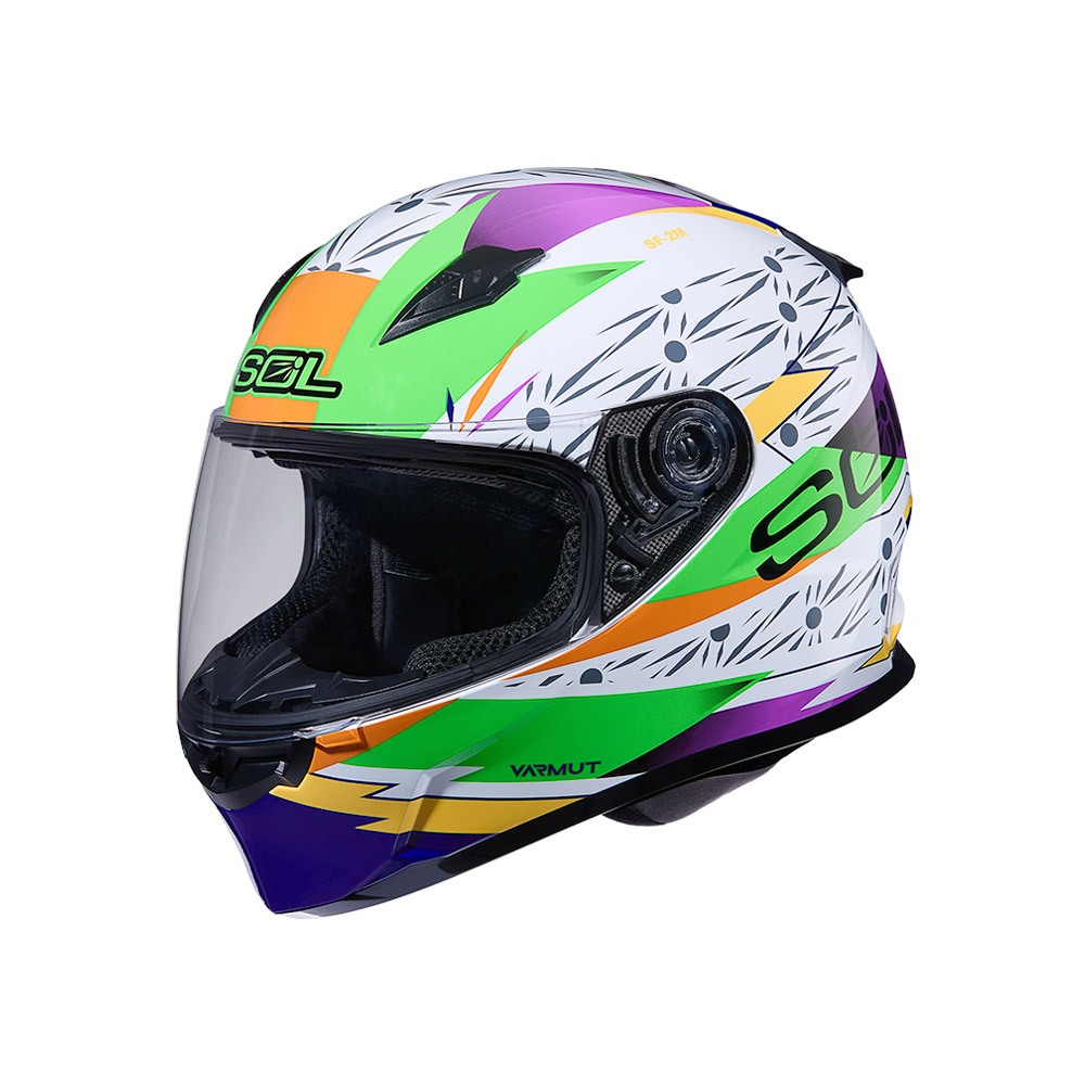 【SOL Helmets】SF-2M全罩式安全帽 (光芒_白/綠) ｜ SOL安全帽官方商城 | 蝦皮購物
