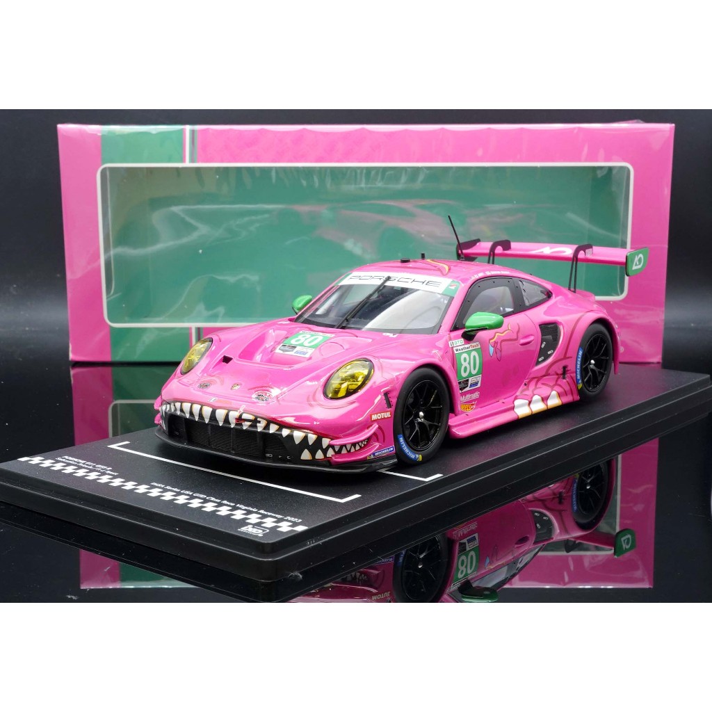 【MASH】IXO 1/18 Porsche 911 (992) GT3 R #80 ROXY 粉 IMSA 2023 | 蝦皮購物