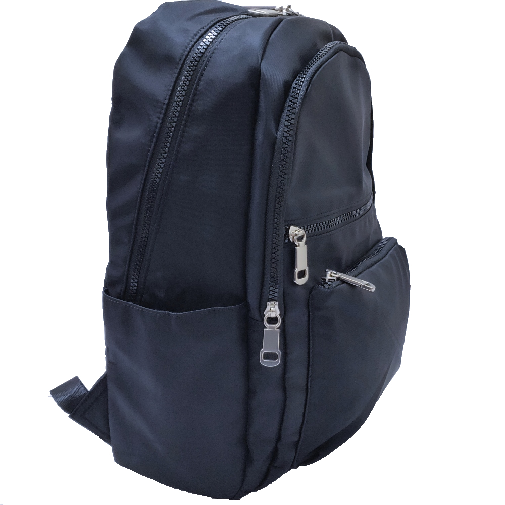 Misstery 後背包防潑水面料多格層休閒旅遊後背包-黑8101BK | 蝦皮購物