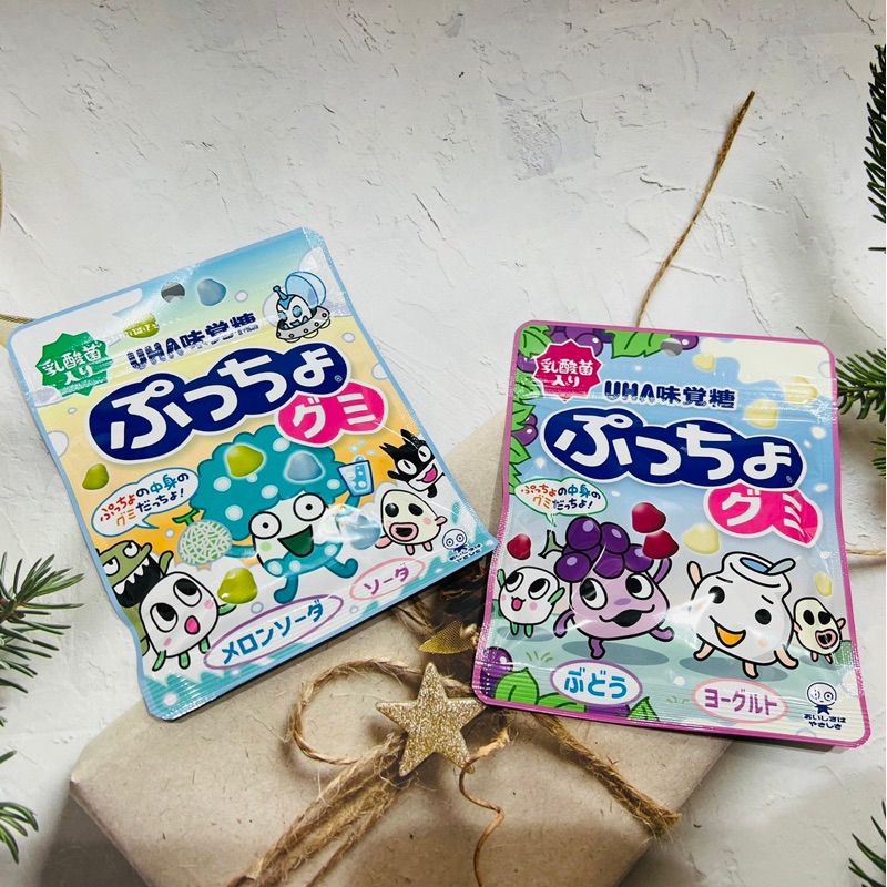 [開麥啦。]日本 UHA 味覺糖 乳酸菌添加 吉祥物軟糖 43g 兩款供選 | 蝦皮購物