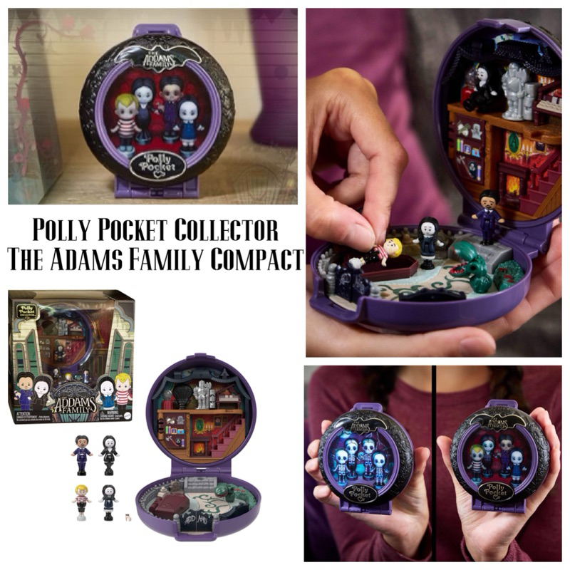 《Cathy’s mom 美國代購》Polly Pocket x The Adams Family阿達一族🖤收藏款-現貨 | 蝦皮購物