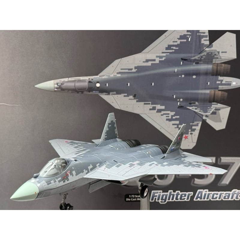 《模王》 蘇聯 Su-57 Su57 蘇聯 最新第五代 戰鬥機 戰機 比例 1/72 合金完成品 AF1 | 蝦皮購物