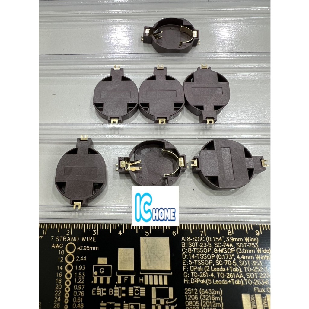 ICHOME 電池座 高品質 CR2032 2032 鈕扣電池盒 3V 臥式電池室 離鋰電池 SMD 現貨 | 蝦皮購物