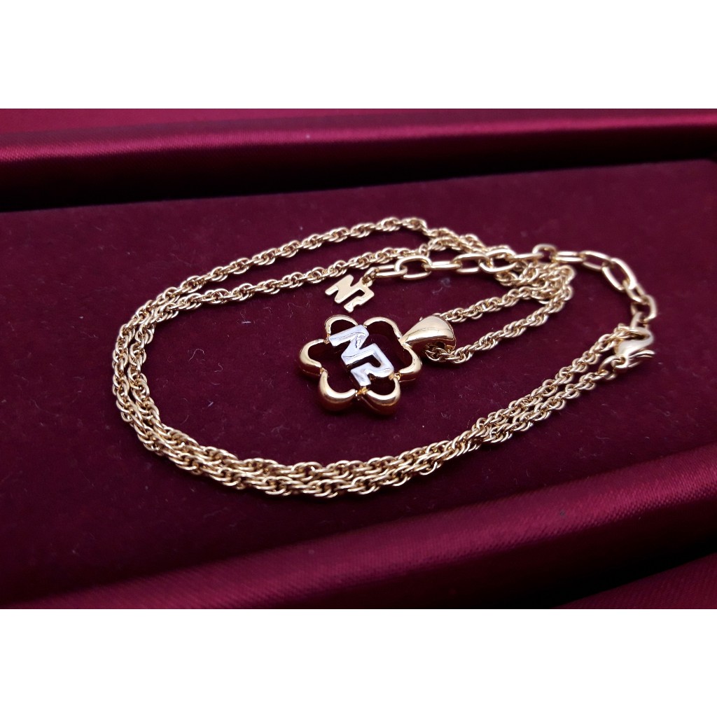 【Vivian-二手物】NINA RICCI 蓮娜麗姿花框NR項鍊.短項鍊.頸鍊 | 蝦皮購物