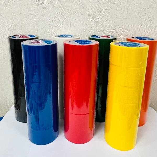 【優購黏】48m/m*40M–OPP彩色膠帶【黑馬牌/48m/m*40M】6捲/束–紅.藍.綠.白.黃.橘.黑(含發票) | 蝦皮購物