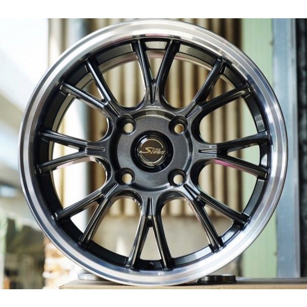 M1417 全新鋁圈 15吋 4孔100 4孔114.3 4孔108 亮灰車邊唇 金色車邊唇 平光黑車邊唇 CK | 蝦皮購物