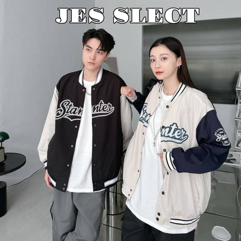 【JES】 韓國 高質感 美式 STANTEN 字母 印花 機能 防風 防潑水 時尚 街頭 潮流 情侶 棒球外套 外套 | 蝦皮購物