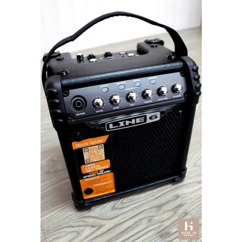 合音樂器行 全新 美國 Line 6 MICRO SPIDER 超強功能 6瓦 小音箱 攜帶式 電吉他 迷你 小音箱 | 蝦皮購物
