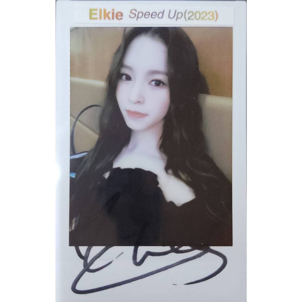 2023 莊錠欣 1of1 Elkie 親筆簽名拍立得 1/1 炸裂吧女孩SPEED UP 全紀錄寫真卡 | 蝦皮購物