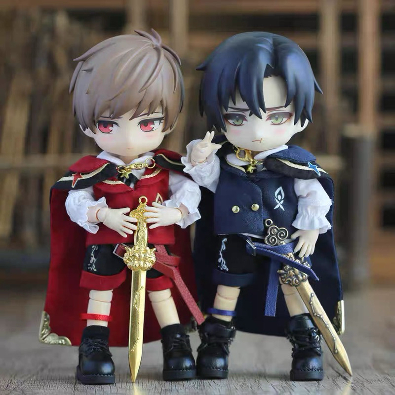 《現貨》【風閣】騎士 貴族 套裝 -ob11 黏土人 gcs 西裝 娃衣 襯衫 短褲 紳士 寶劍 軍人 歐風 披風 背心 | 蝦皮購物