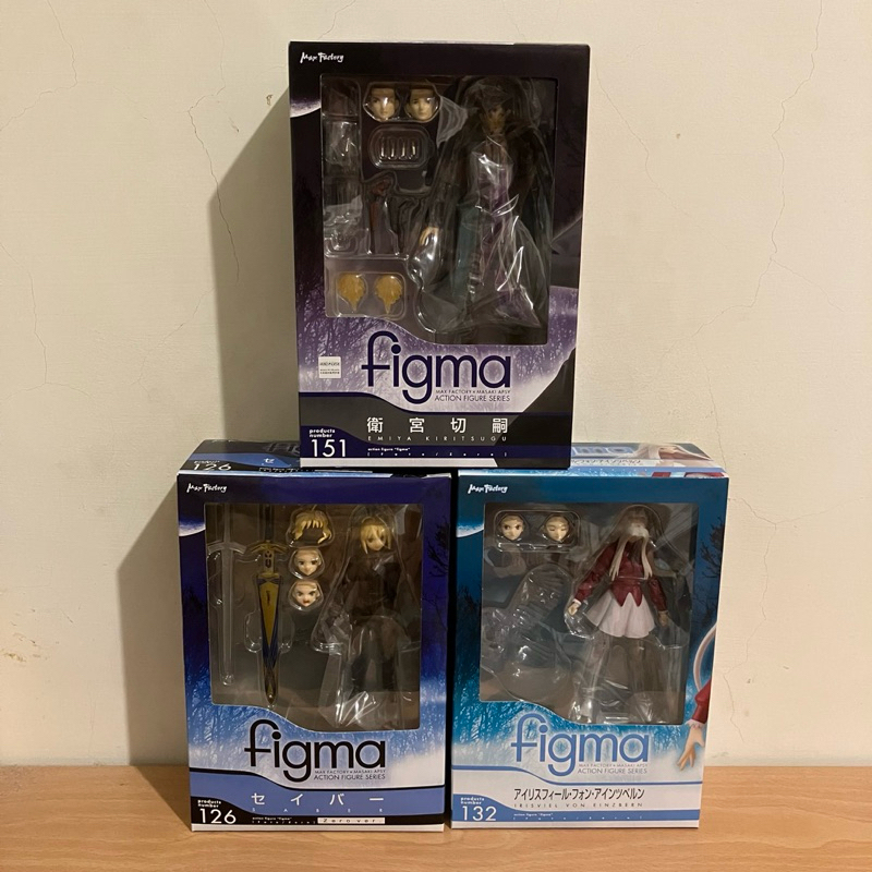 figma Fate / Zero 126 Saber(西裝) & 132愛麗絲菲爾·馮·愛因茲貝倫 & 151衛宮切嗣 | 蝦皮購物