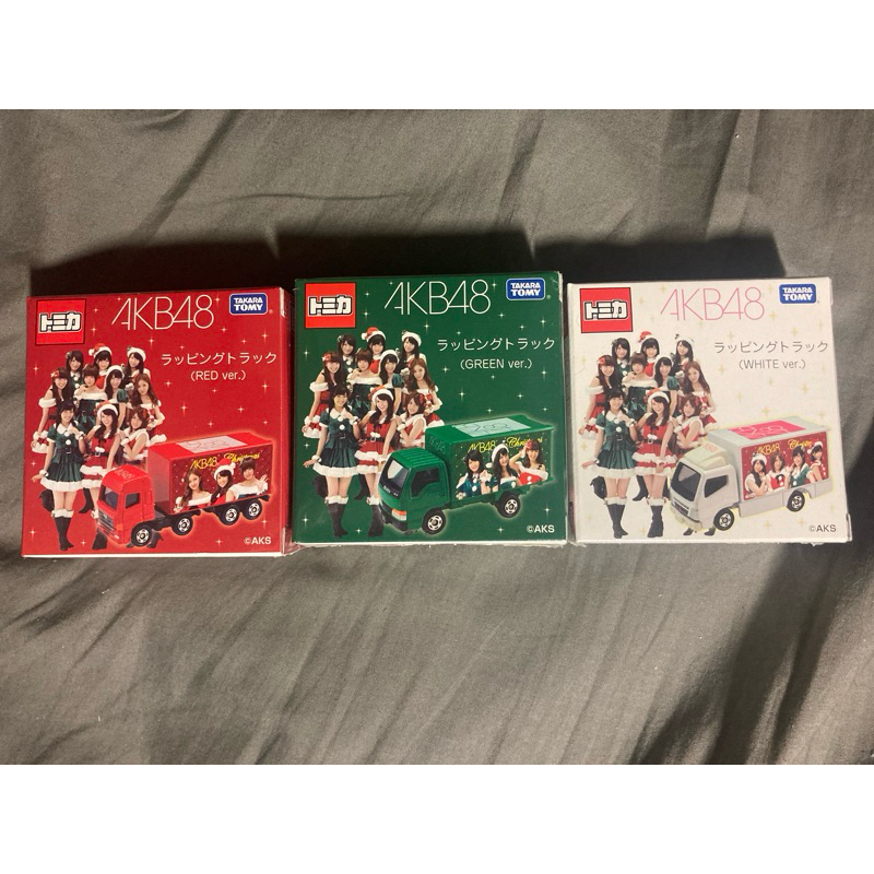 TOMY TOMICA 三台一組 日版 AKB48 紅 白 綠 貨車 貨櫃車 | 蝦皮購物