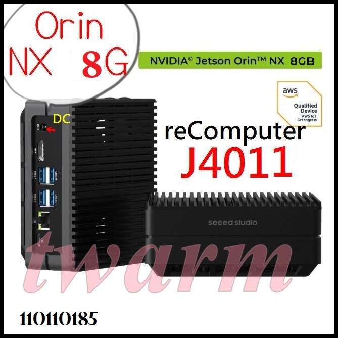 reComputer J4011-Edge AI（8G），NVIDIA Jetson Orin NX 8G運算模組12V | 蝦皮購物