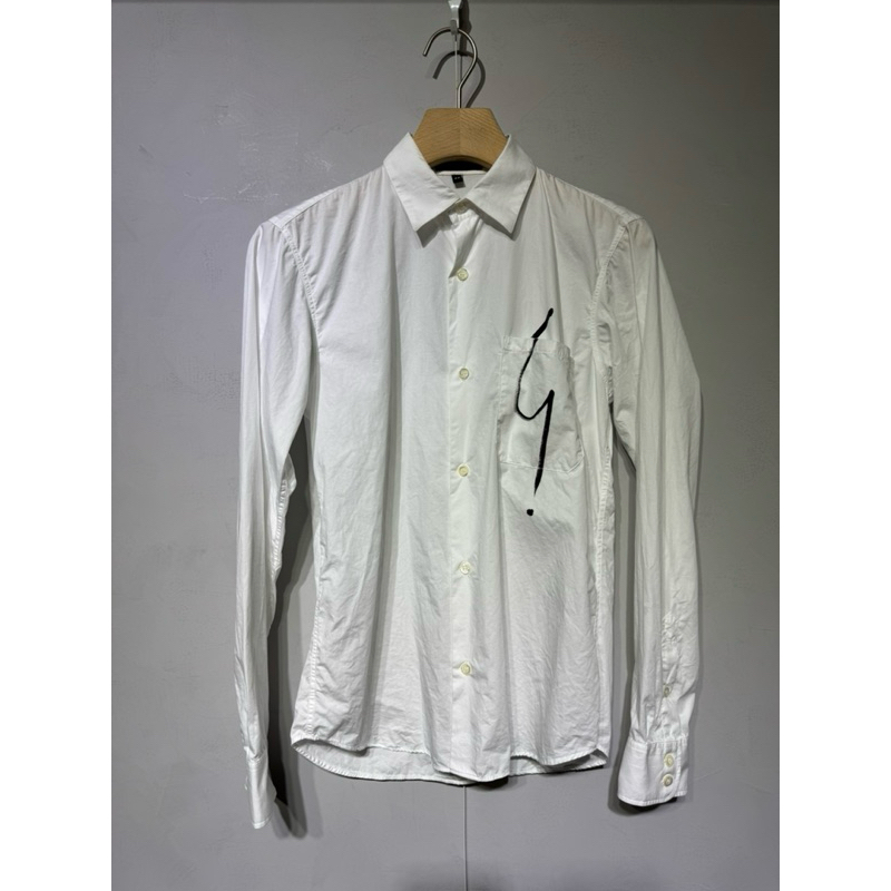 法國製 Agnes b 反諷點 白襯衫 合身版型 38號 8.5成新 sport b | 蝦皮購物