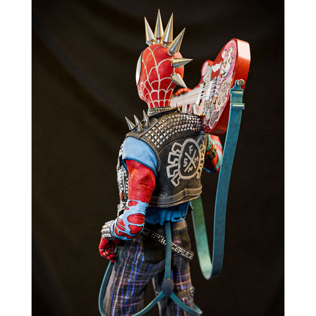 AKIRA STUDIO 】 白模 GK 模型 CA3D 1/12 Spider-Punk 龐克蜘蛛人 | 蝦皮購物