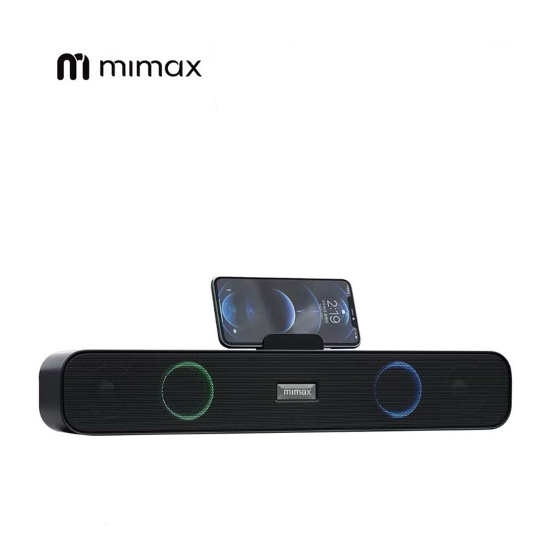 【米覓 mimax】雙11特價 雙喇叭 藍芽音響 雙重低音喇叭 手機支架 RGB燈效 藍芽5.1高速撥放 音響 | 蝦皮購物