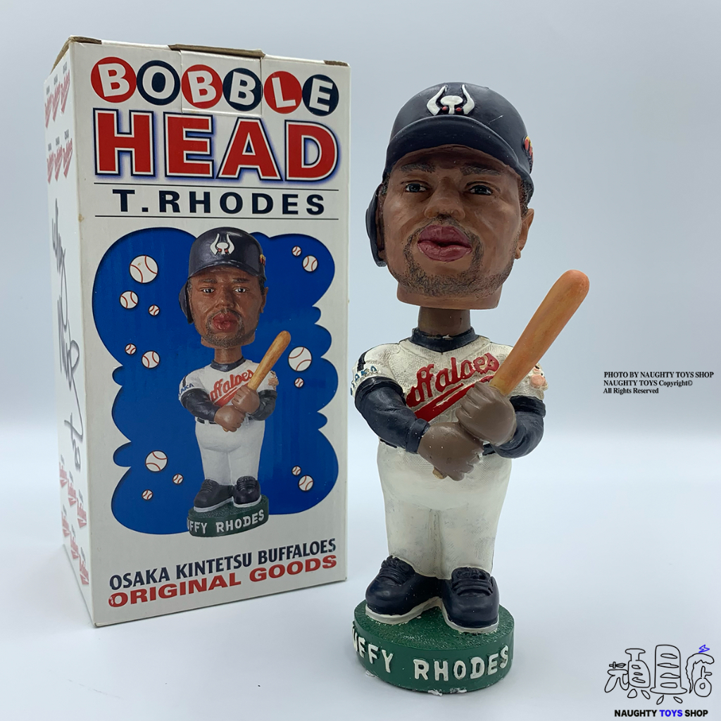 【頑具店】絕版美品 日本職棒 大阪近鐵猛牛隊 Tuffy Rhodes 強力洋助人 7吋 搖頭公仔 | 蝦皮購物