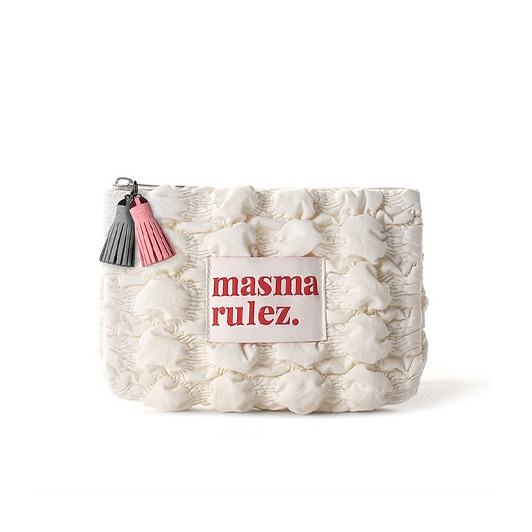 Masmarulez台灣總代』原廠公司貨＊Basic pouch _ Quilting Ivory | 蝦皮購物