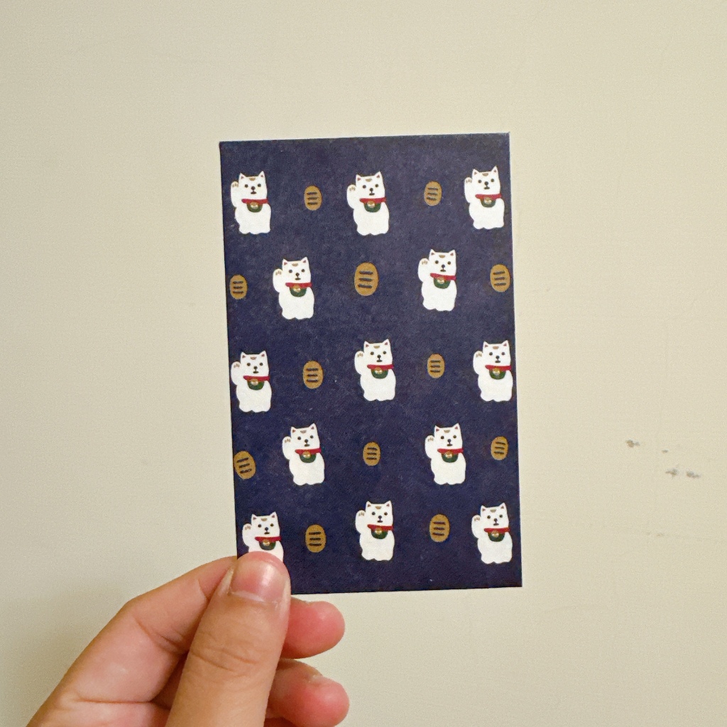 分售 日本 2025 賀年 蛇年 紅包袋 日式紅包 深藍色 招財貓款 | 蝦皮購物