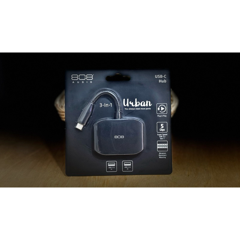 全新 808 Audio Urban 三合一typeC HUB集線器 ACPHC5010400BK | 蝦皮購物