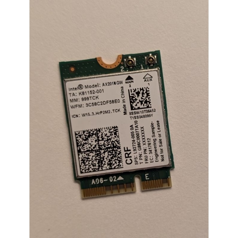 Intel AX201NGW wifi網卡 | 蝦皮購物