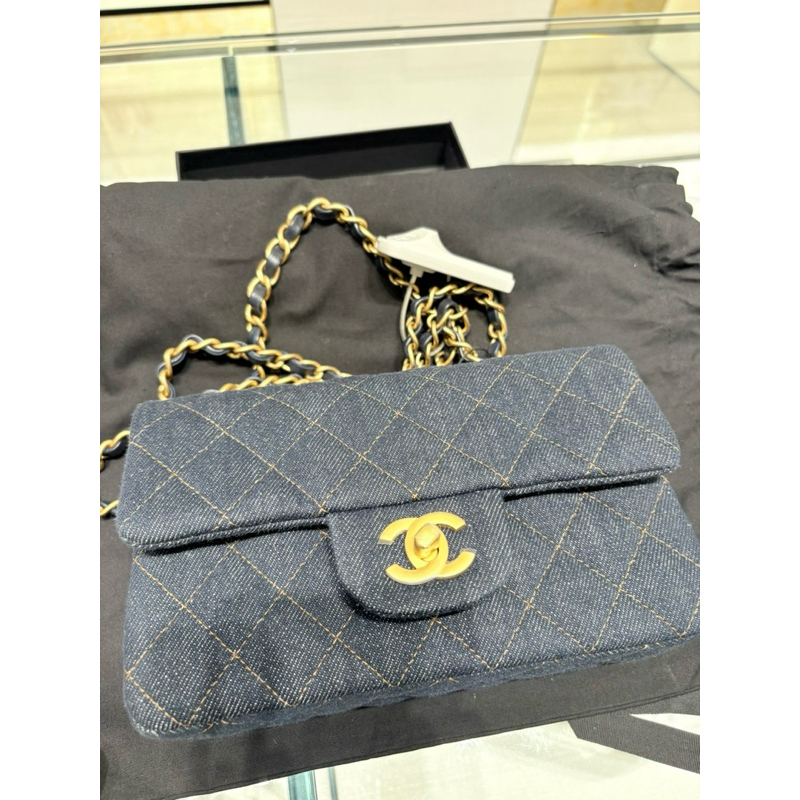 香奈兒 Chanel 小香 經典牛仔COCO mini CF 20cm丹寧牛仔超超超難買第一 全新現貨 請先私訊 | 蝦皮購物