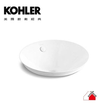 美國KOHLER K-26408T-0 VEIL 圓型上崁臉盆(42.5x42.5cm) | 蝦皮購物