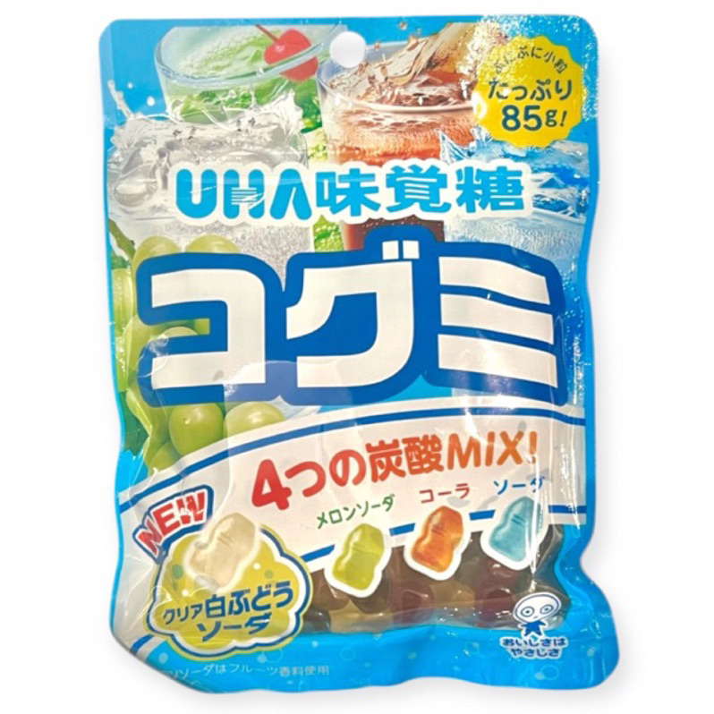 UHA味覺糖 4種碳酸風味軟糖 85g | 蝦皮購物