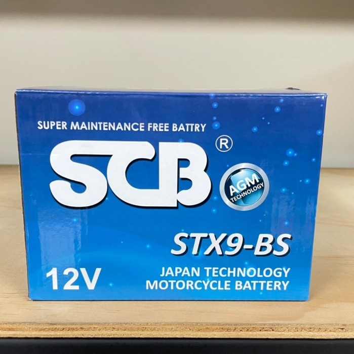 💥現貨供應💥 【整箱出貨】SCB 電瓶 SCB 9號 電瓶 SCB 機車用電池 9號大顆 STX9-BS | 蝦皮購物