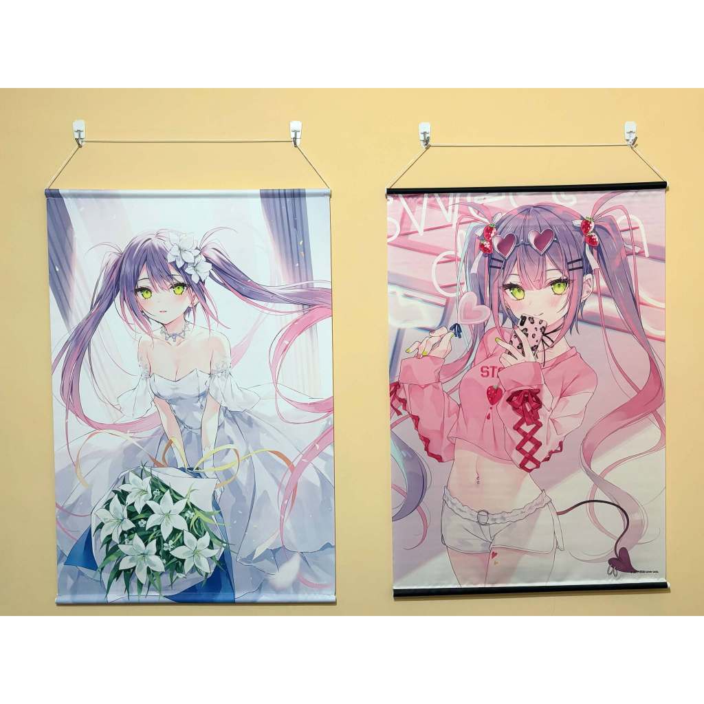 Hololive 常闇永遠 常闇トワ Towa 一周年紀念 C98 B2掛軸 | 蝦皮購物