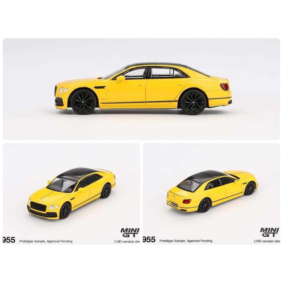 [預購] 閃電LT MINI-GT 總代理公司貨 Bentley Flying Spur Yellow #955 | 蝦皮購物
