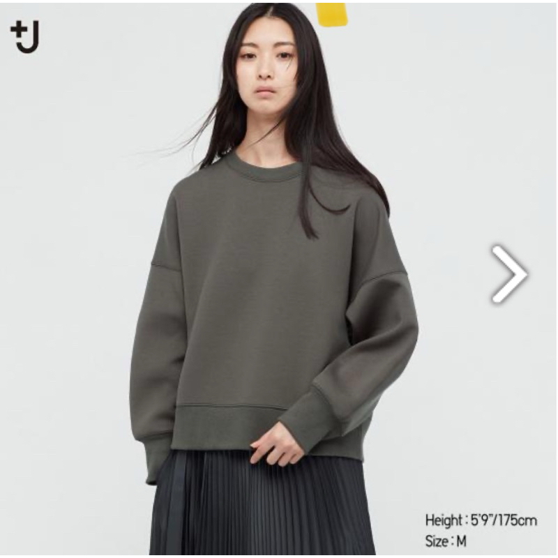 女裝 +J DRY短版休閒上衣(長袖) Uniqlo購入 | 蝦皮購物