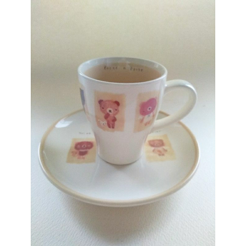 全新 日本 Anano cafe 咖啡杯 茶杯 杯盤組 MON SEUIL Mon chou chou 穴原 溝江 里映 | 蝦皮購物