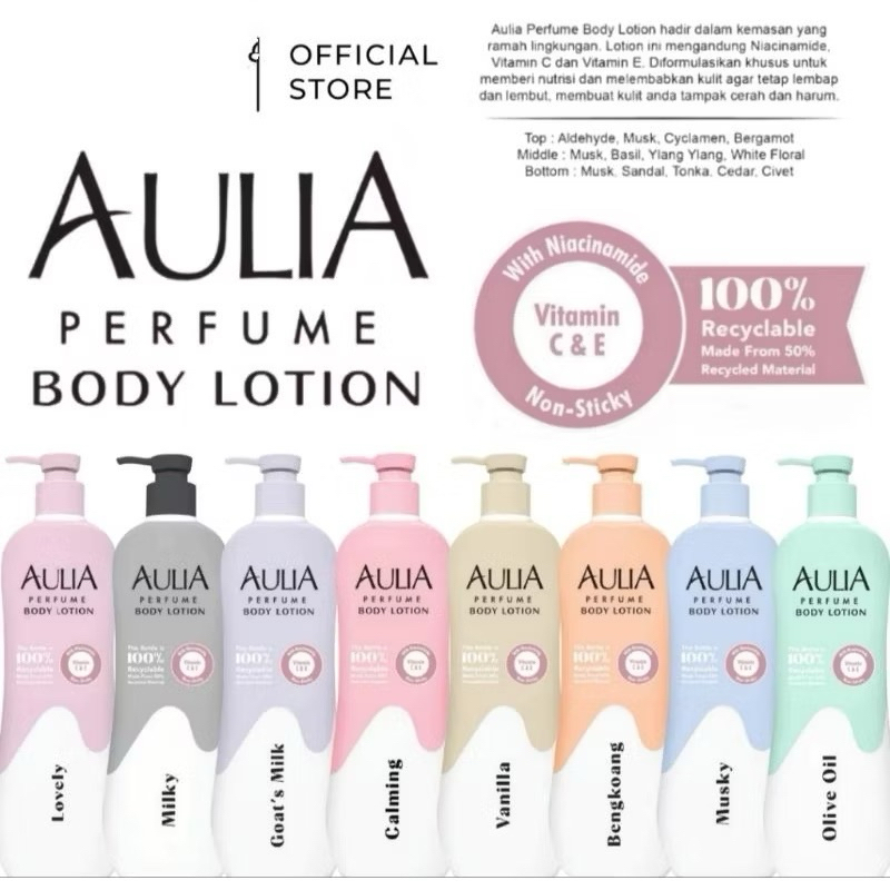 乳液 Aulia Perfume Body Lotion 600ml Hand body | 蝦皮購物